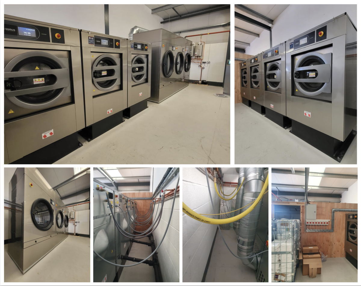 EXCLUSIVE UK DEALER FOR DOMUS LAUNDRY EQUIPMENT